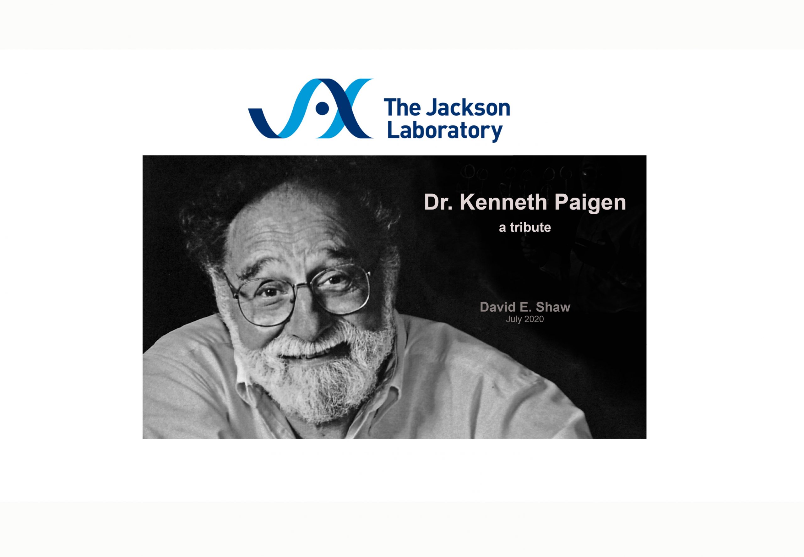 The Jackson Laboratory: Forum for Discovery 2020, with a tribute to Dr ...