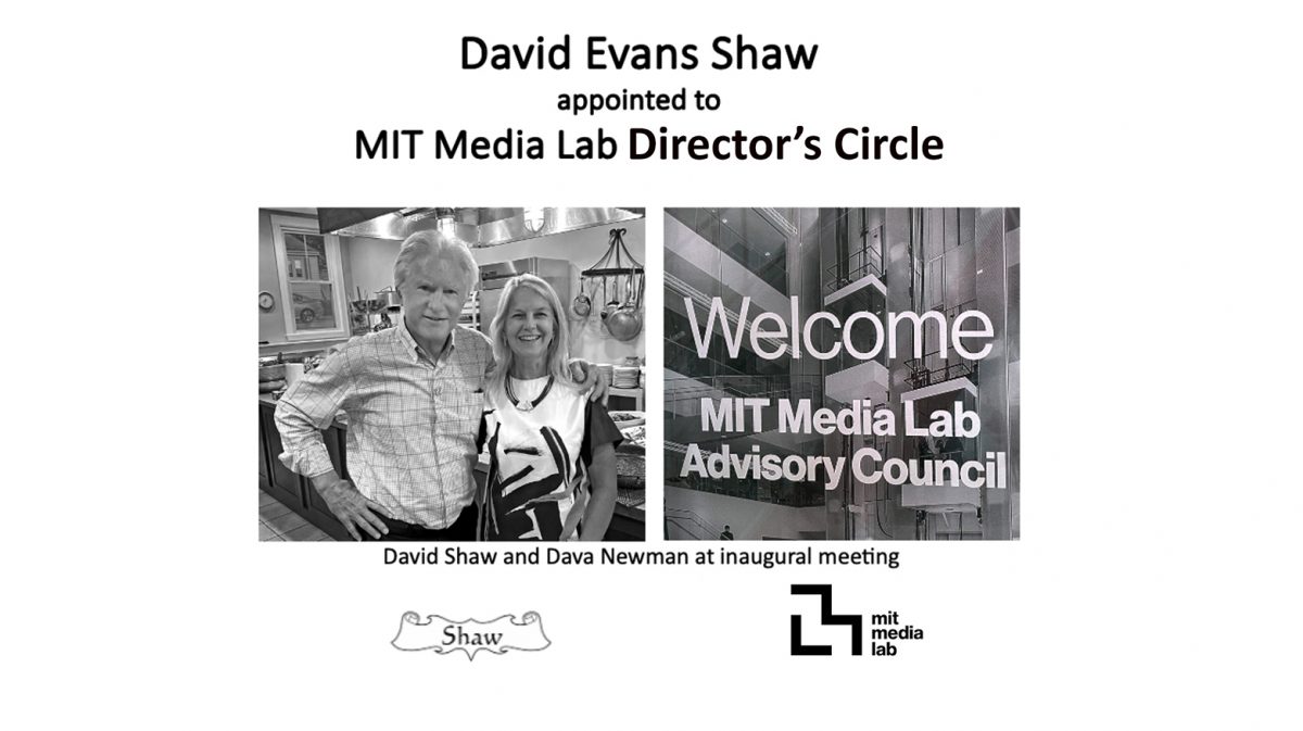 David E Shaw joins MIT Media Lab Director’s Circle